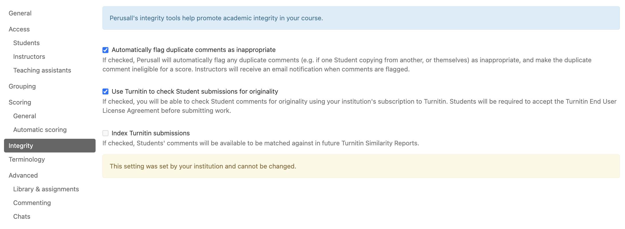How does Perusall help promote academic integrity in my course? – Perusall