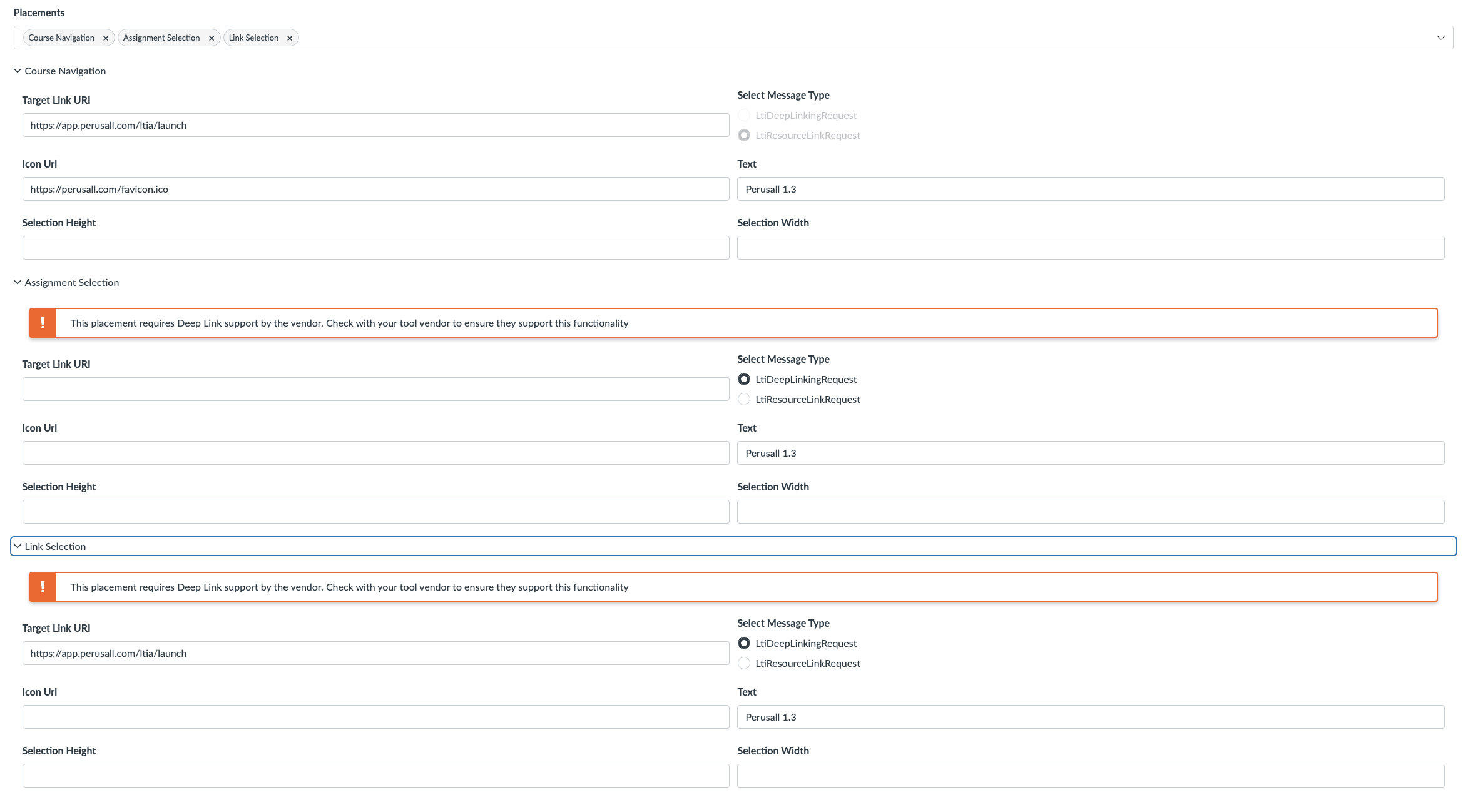 Canvas Admin Setup – Perusall
