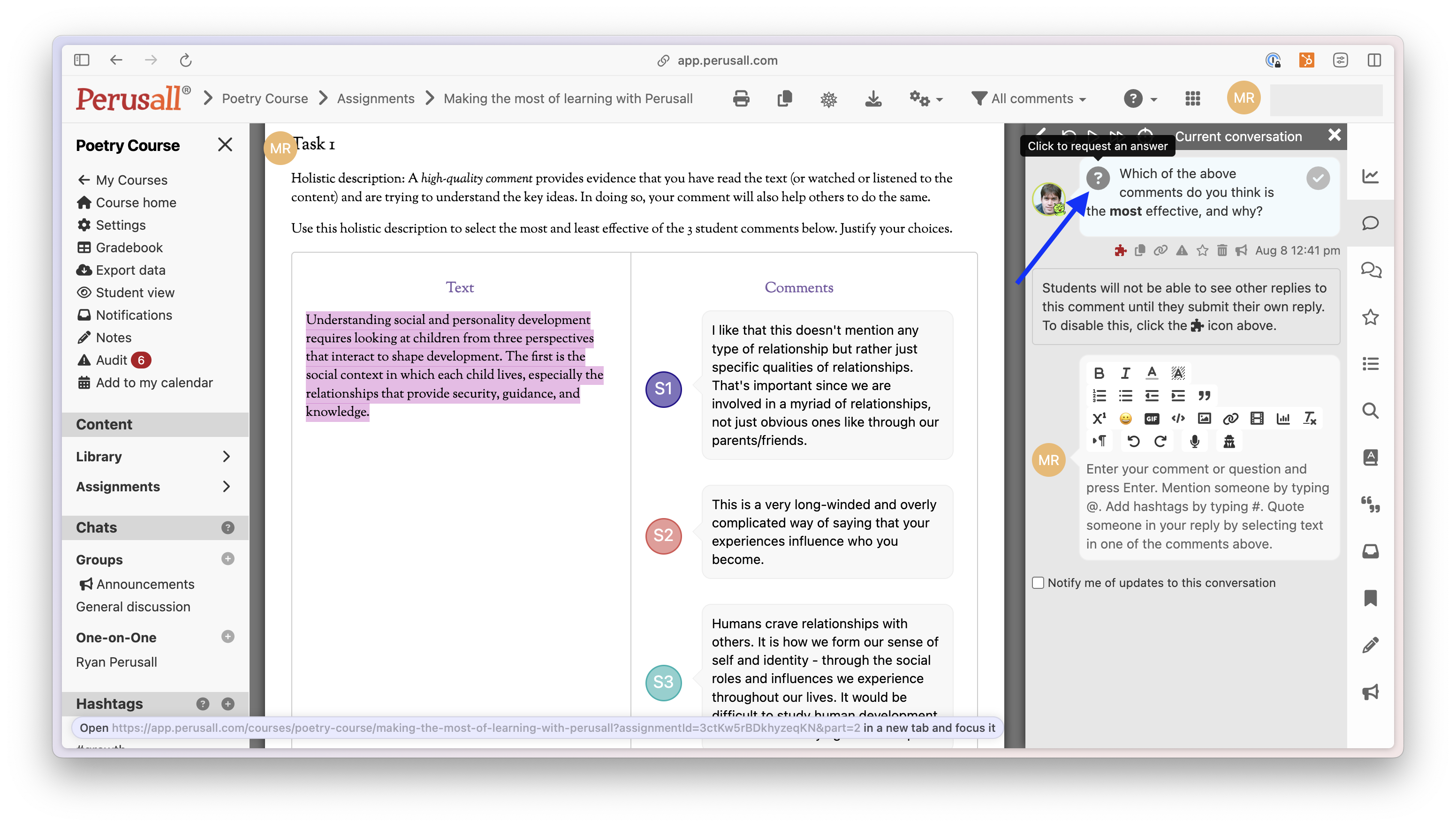What is upvoting, and how do I upvote comments? – Perusall