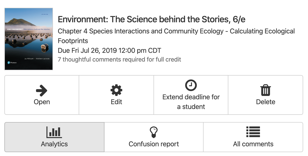 What kinds of analytics are available to help understand student ...